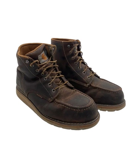 Men's Carhartt Steel Toe Waterproof Brown Leather Work Boots Nike ...