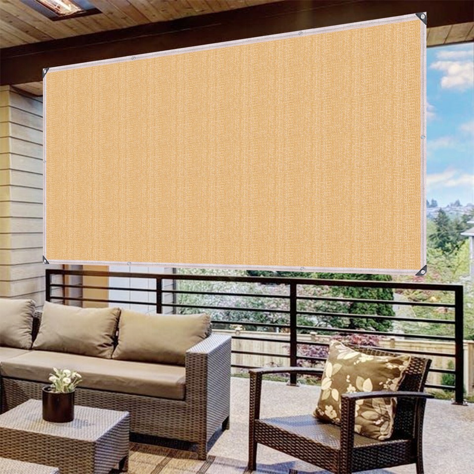 90% Outdoor Sunblock Shade Cloth UV Resistant Shade Net Taped Edge With ...