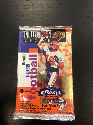 PACKET SEALED UPPER DECK COLLECTOR'S CHOICE NFL FOOTBALL CARDS 95 NEAR ...