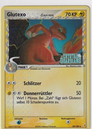 Pokemon Card EX Crystal Guardians No. 30/100 Charizard Reverse Holo ...