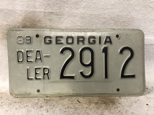 1988 Georgia Dealer License Plate | eBay