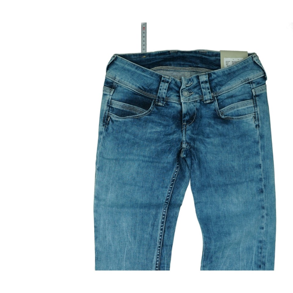 PEPE JEANS Venus Low Waist Hose stretch Straight knack Po W26 L34 hell ...