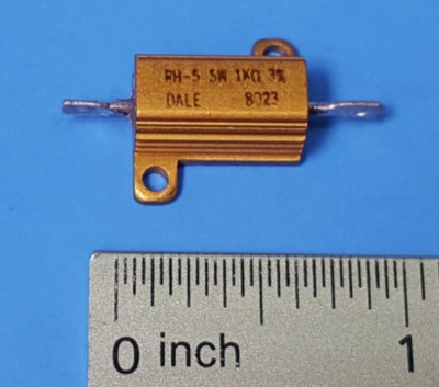 Wire Wound RESISTOR , RH-5 , DALE , 5W , 1K ohm, 3% | eBay