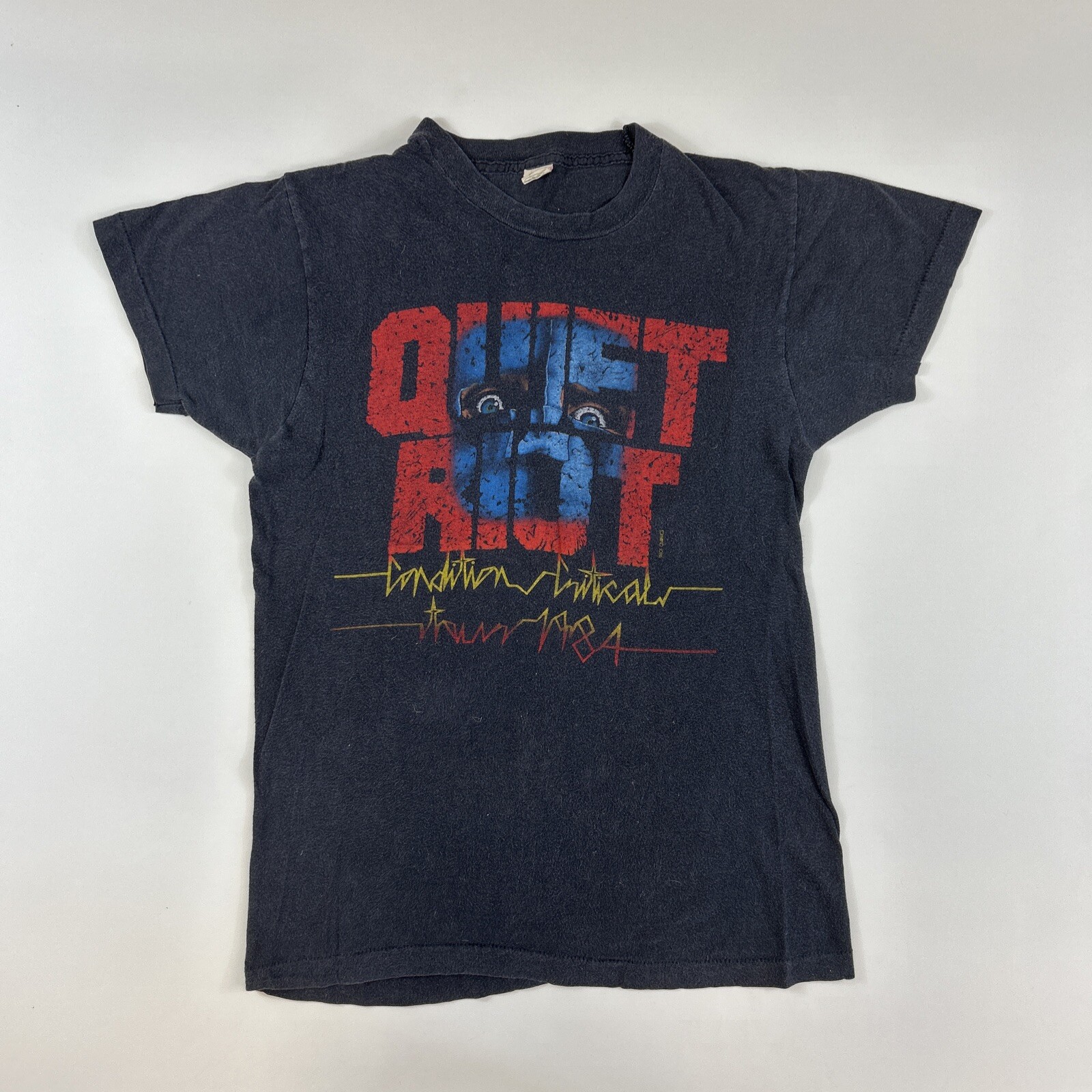 Vintage 1984 Quiet Riot Shirt Condition Critical Tour… - Gem