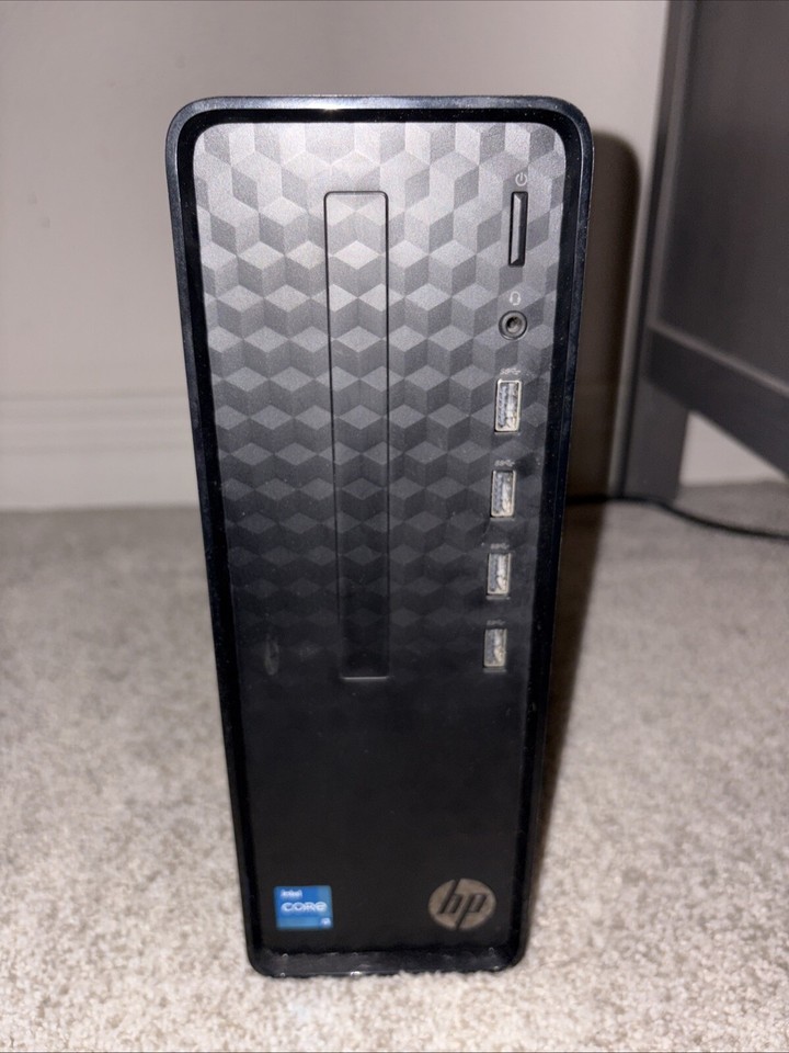 HP Slim Windows Desktop Intel Core i3-12100 8GB RAM 512GB SSD Dark ...