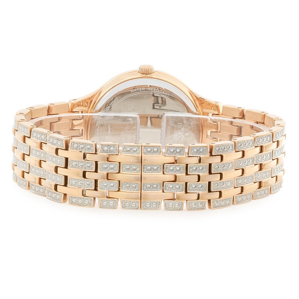 Bulova Phantom Women's Rose Gold Stainless Steel Crystal Quartz Watch ...