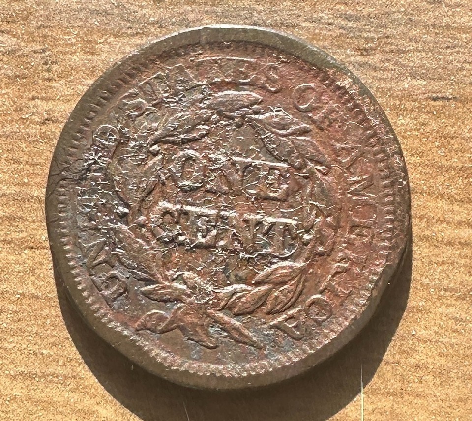 1846 Large Cent – Braided Hair Liberty Head – Early U.S. Copper Coin ...