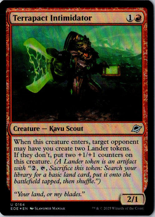 Terrapact Intimidator U Edge of Eternities 164 FOIL | eBay