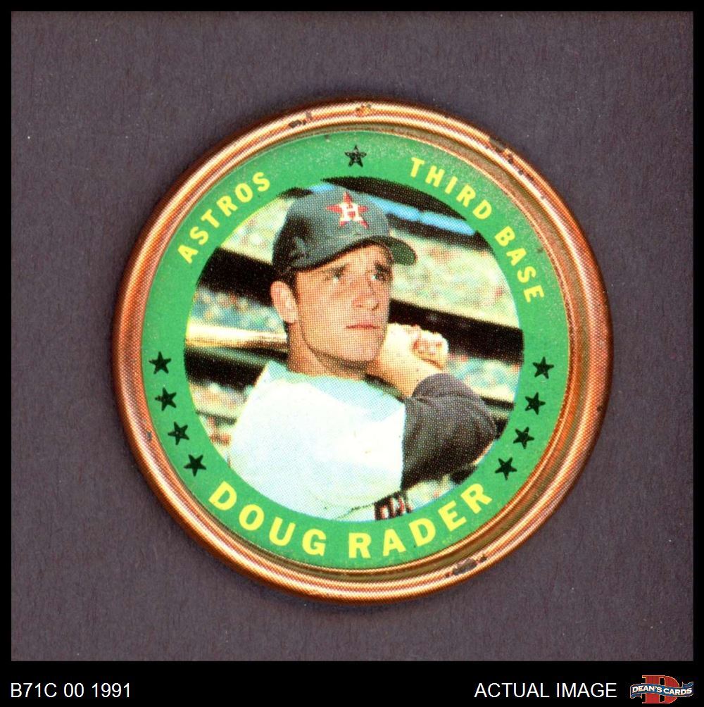 1971 Topps Coins #17 Doug Rader Astros 5 - EX | eBay