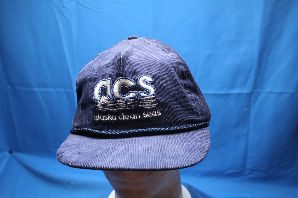 Alaska Clean Seas ACS Oil Spill Response Hat Cap Cordory vintage North ...