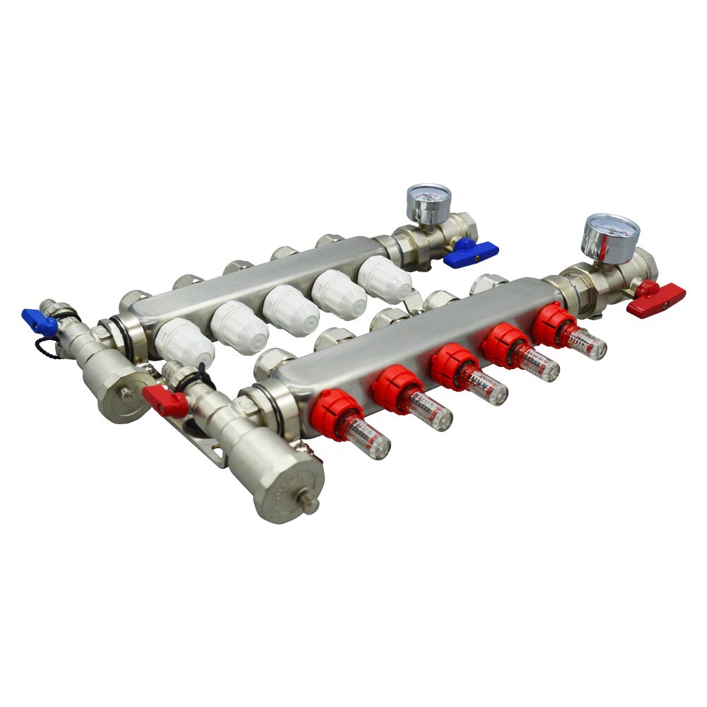 5 Branches Temperature Control Stainless Steel Geothermal Water ...