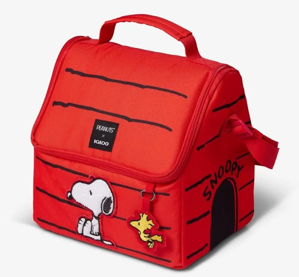 NWT IGLOO X PEANUTS Insulated Red Snoopy's House 12-can Lunch Pail ...