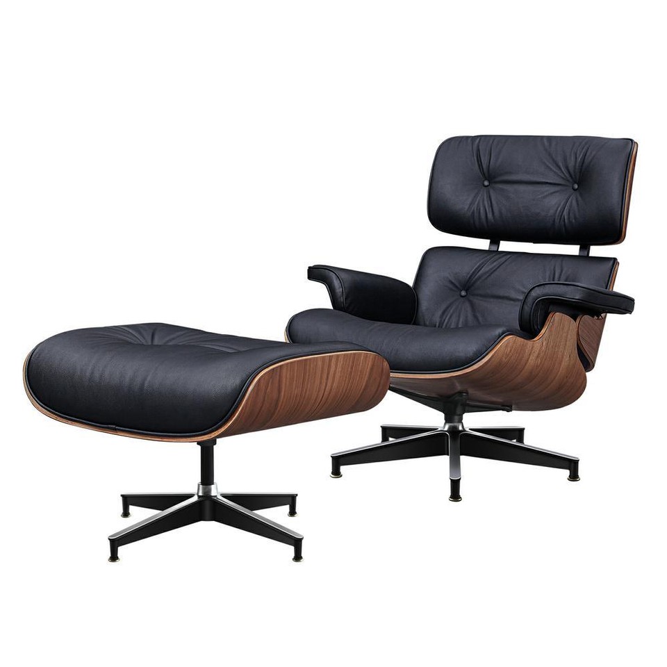 Computer Gaming Office Chair Lounge Chair and Ottoman Leather Task Desk ...
