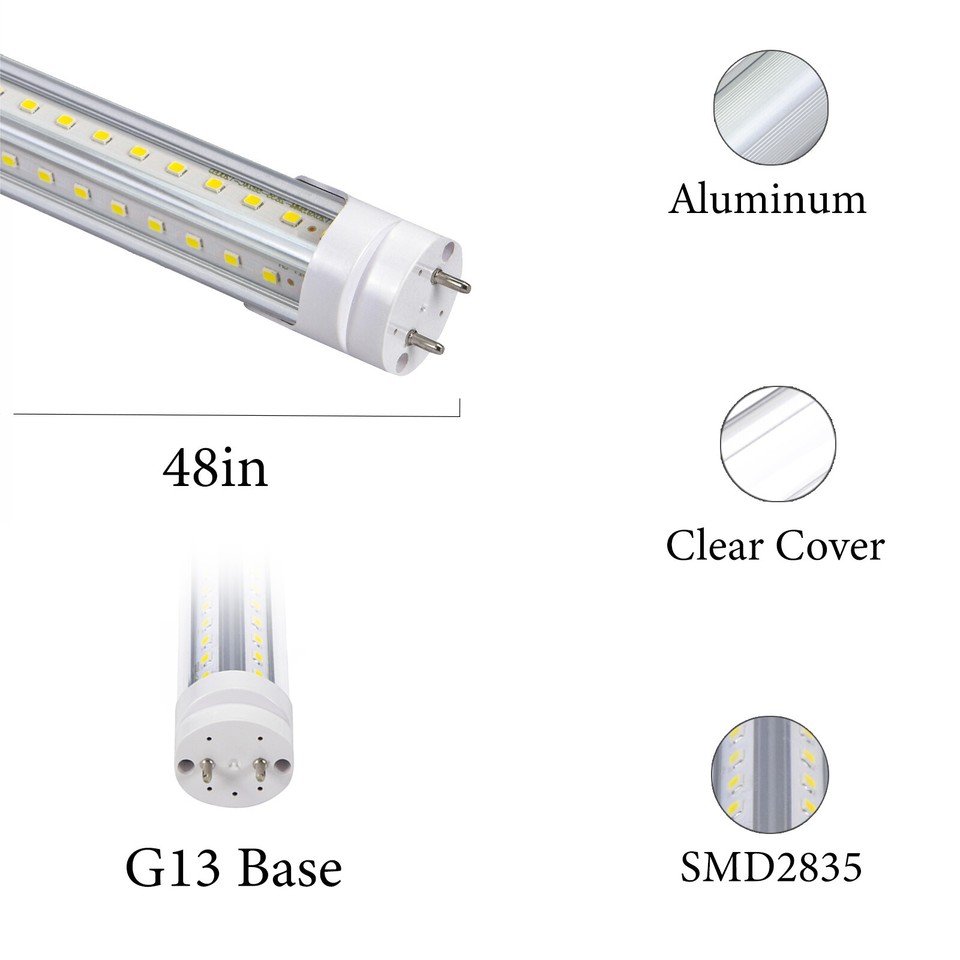 T8 LED Tube Light 2ft 3ft 4ft 5ft 6ft G13 Fluorescent Bulb Replacement ...