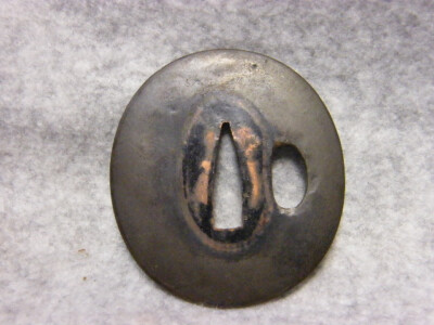 Tsuba - Copper Tsuba Japanese Samurai Sword