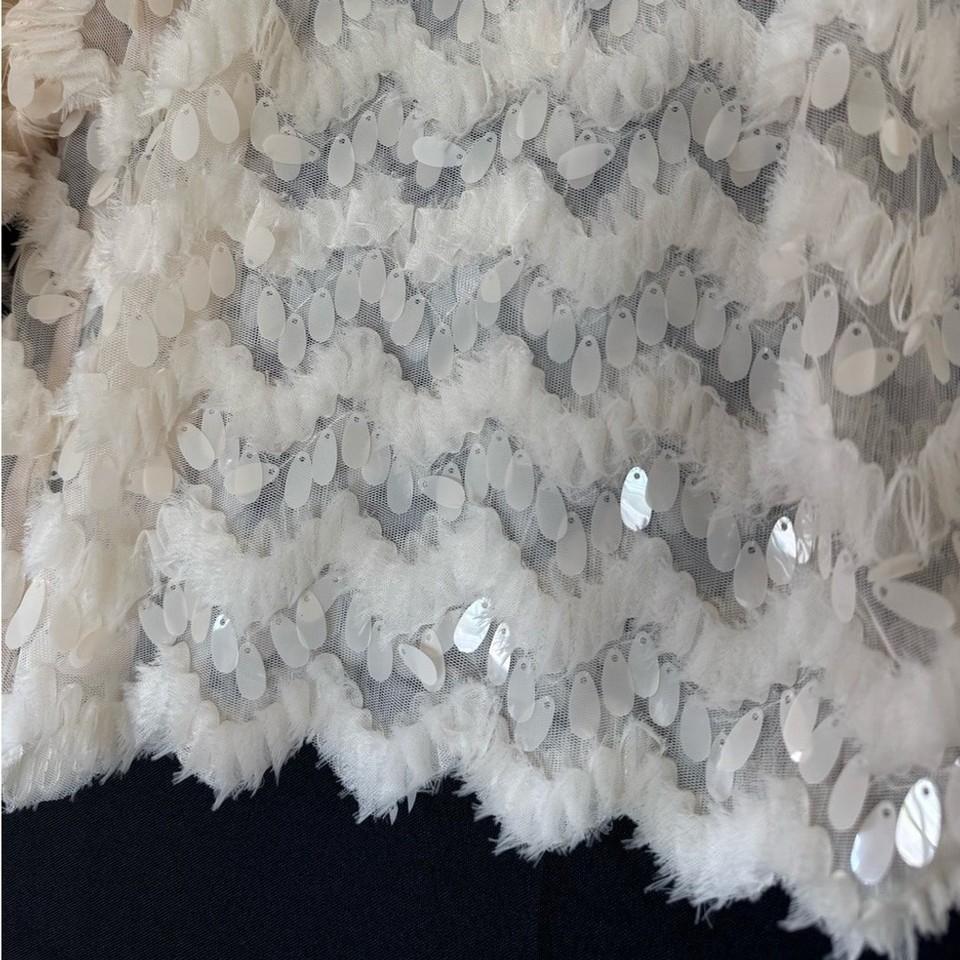 House of Harlow 1960 x Revolve Feathered Sequin Flapper mesh Long ...