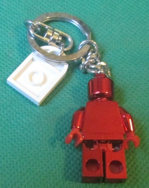 LEGO Minifigure VIP Metallic Red MiniFig keyring key chain keychain | eBay