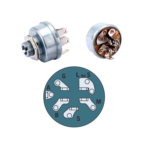 Scag Key Switch (6 Pole) with Hardware for Lawn Mower / 48798 | eBay