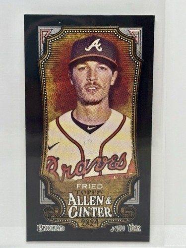 2024 TOPPS ALLEN & GINTER Max Fried Mini Black Border #75 Atlanta ...