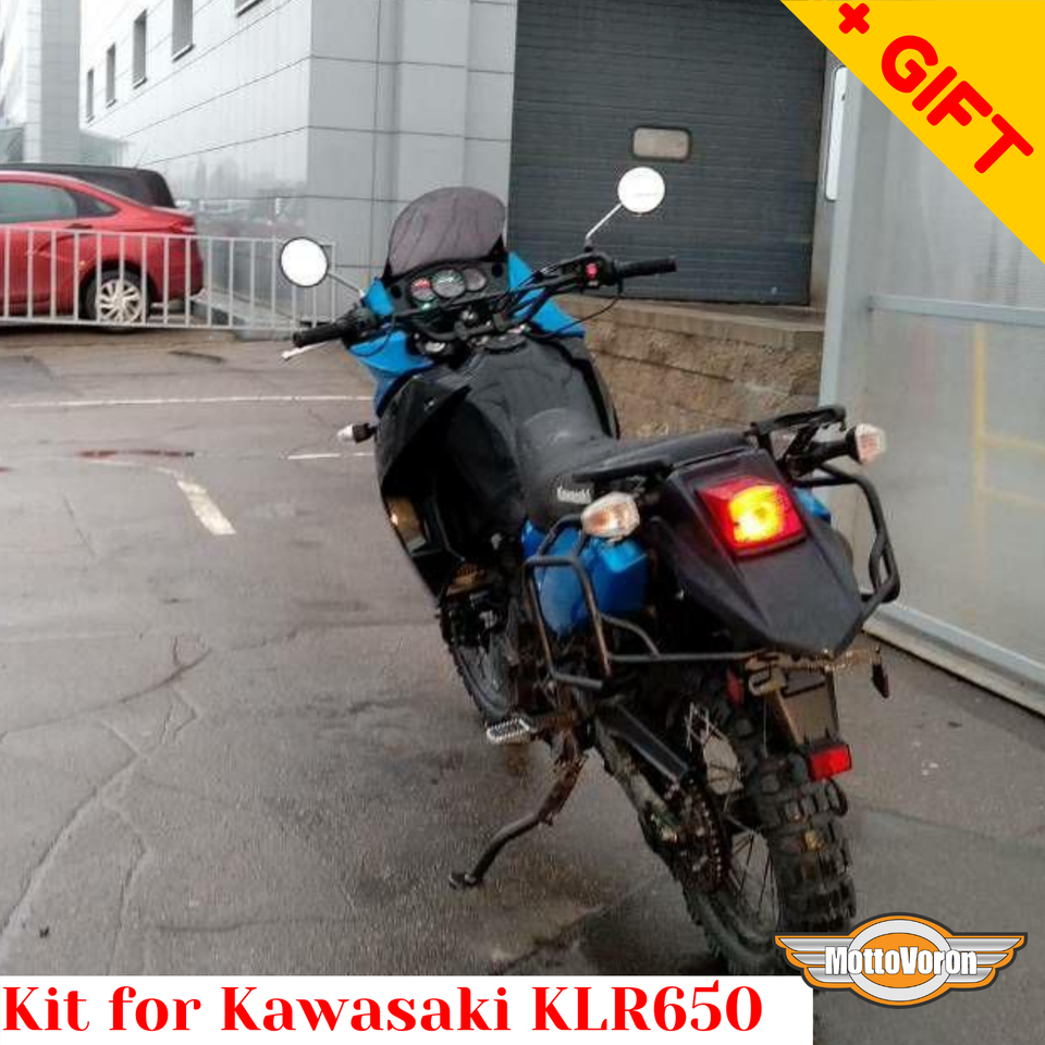 For Kawasaki KLR650 Side carriers KLR 650 Crash bars Pannier rack ...