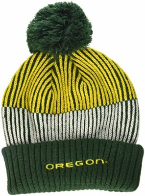 NCAA Oregon Ducks Youth Outerstuff "Team Stripe" Cuffed Knit Hat, Team ...
