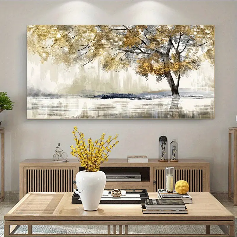 Abstract Tree Canvas Painting Canvas Wall Art Home Decor Canvas Mural ...