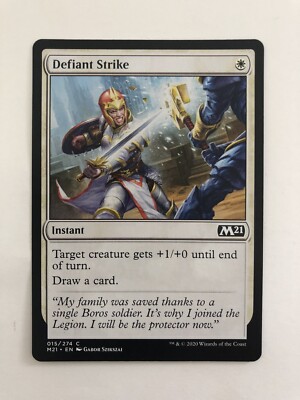 MTG - 1x Defiant Strike #015/274 - Core 2021 M21 - Common - Near Mint ...