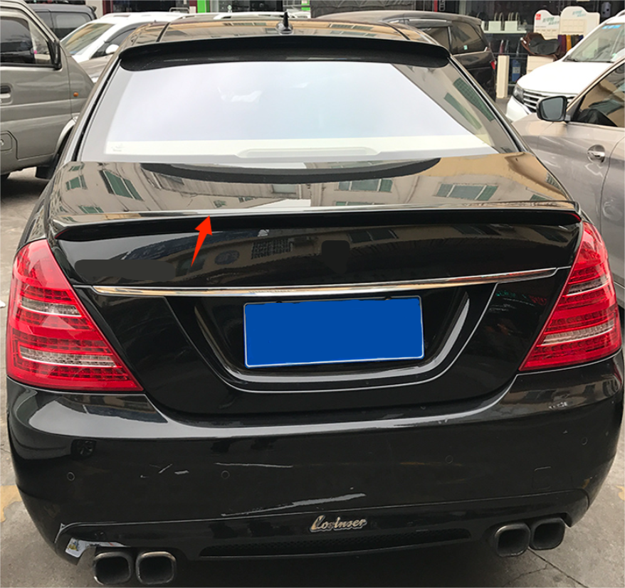 Rear Spoiler Wing Glossy Black For 2007-2013 Mercedes Benz S-Class W221 ...