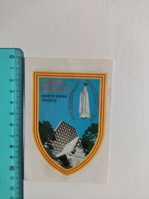 Adhesive Temple Mariano Monte Grisa Trieste Sticker Vintage 80s ...