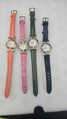 Lot Of 4 Venice Art Glass Quartz Analog Women's Watch All Working ...
