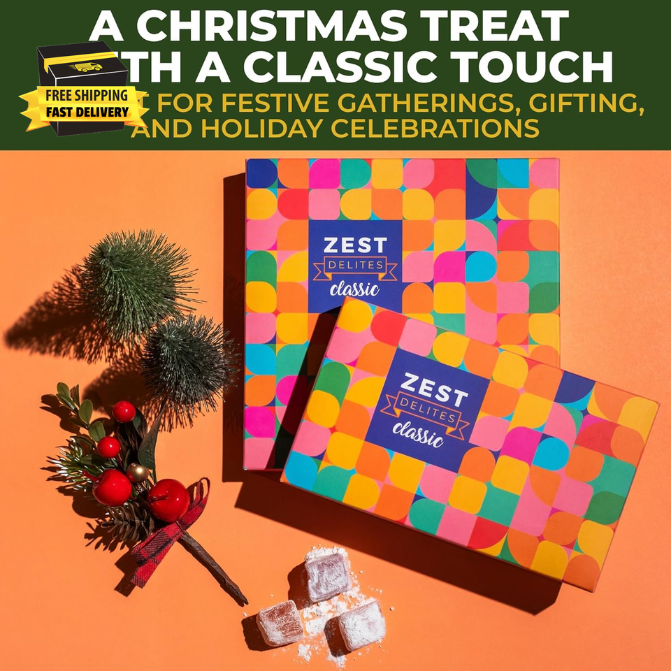 Turkish Delights Candy by , Assorted Flavored Turkish Delight Christmas ...