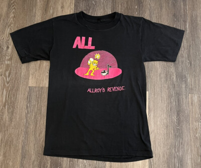 VINTAGE 80's ALL DESCENDENTS SIZE L BLACK ALLROY'S REVENGE TOUR CONCERT T-SHIRT | eBay