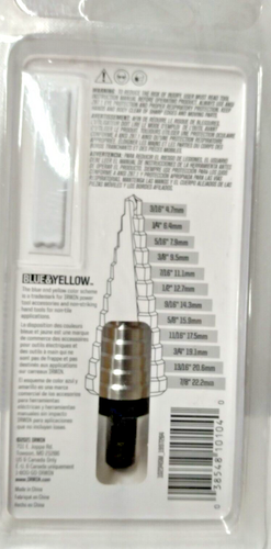 Irwin Unibit 4 3/16-Inch to 7/8-Inch 3/8-Inch Shank Step Drill Bit ...