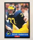 Erick Anderson 1992 Classic Draft Picks Card #46 Michigan Wolverines LB ...