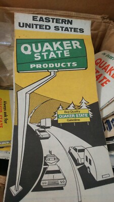 Quaker State Eastern US Map 1973 | eBay