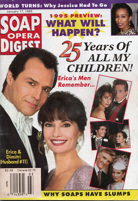 Soap Opera Digest, Jan. 17, 1995, Michael Nader, Susan Lucci, All my ...