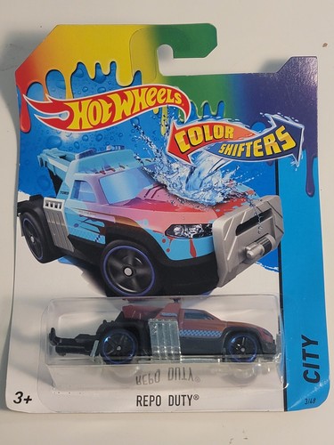 Hot Wheels Repo Duty City Color Shifters Series #BHR45 New NRFP 2014 1: ...