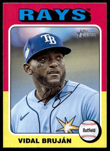 2024 Topps Heritage 215 Vidal Brujan Tampa Bay Rays Baseball Card | eBay