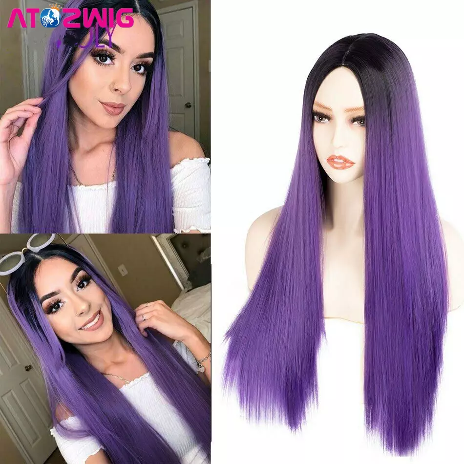 Black Dark Purple Ombre Hair