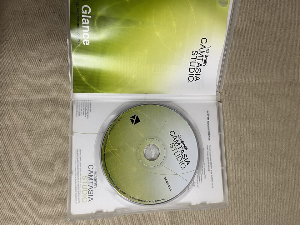 TechSmith Camtasia Studio Version 5 Video Editing Software, BOOKLET ...