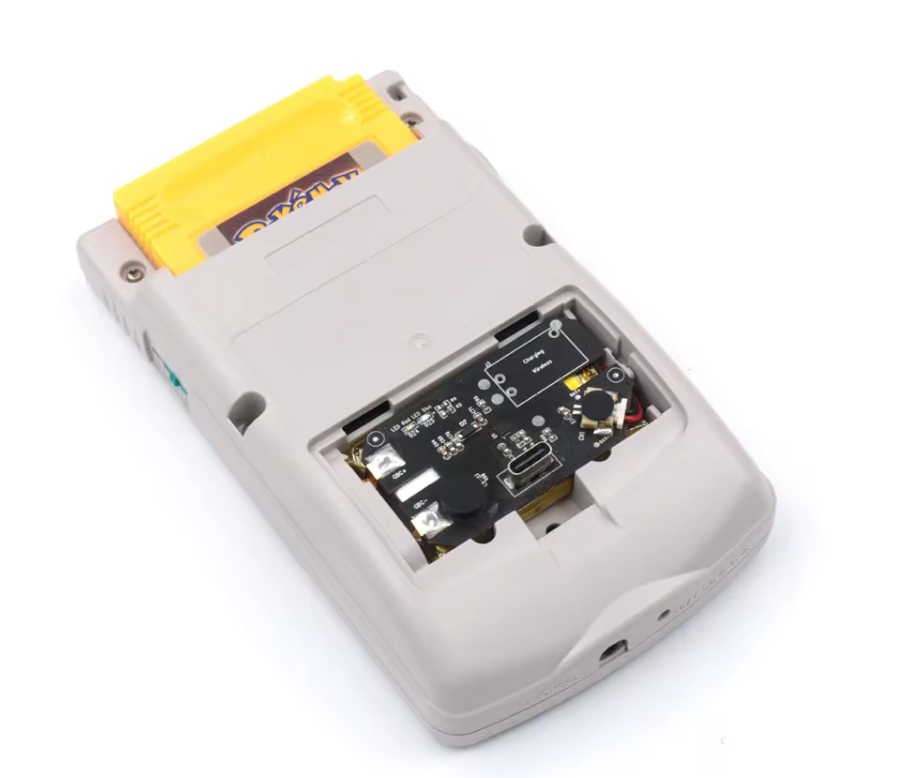 Game Boy Color GBC Rechargeable Battery Li-ion Lithium Mod USB-C with ...