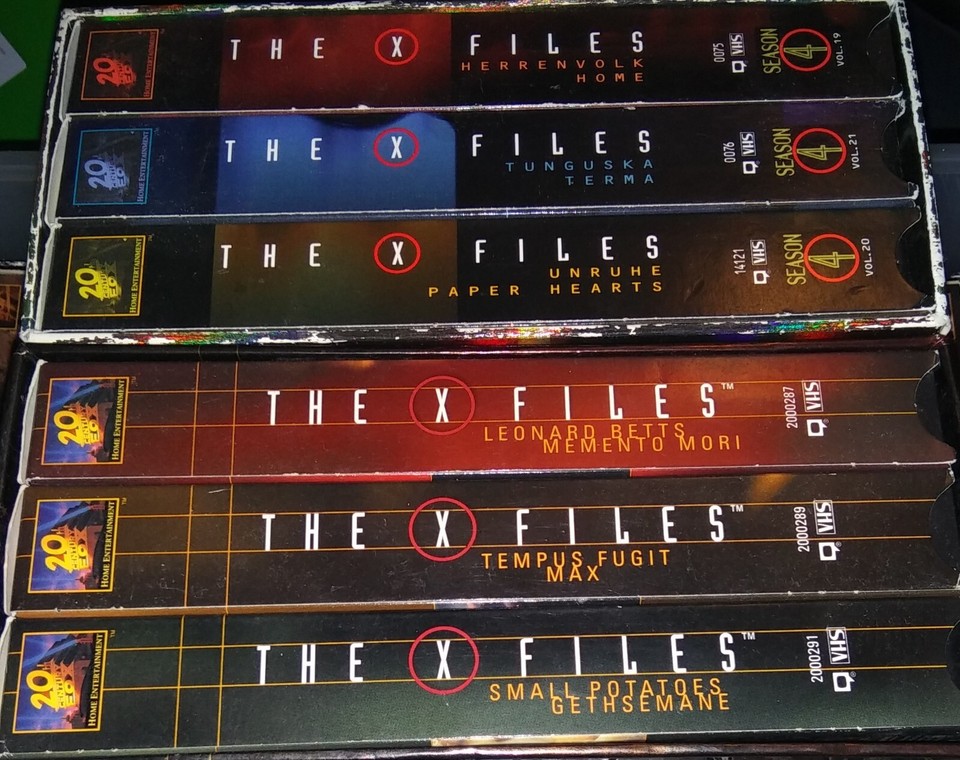 The X-Files VHS Boxed Sets + Digitally Remastered Best Of S4 + Bonus ...