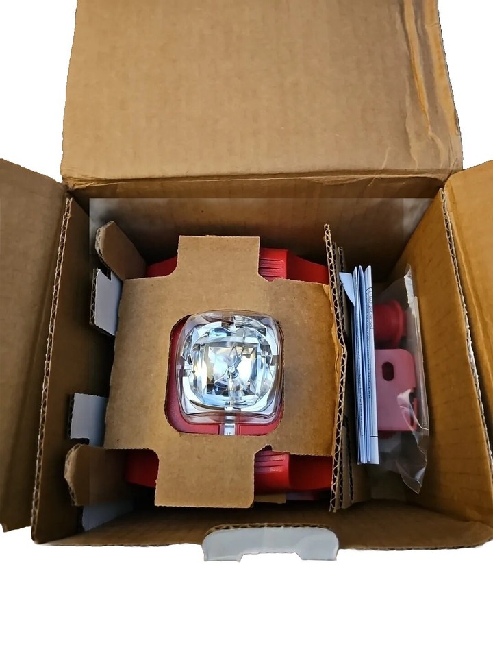 System Sensor P2RK Outdoor Horn Strobe, Wall Mounted, 2 Wire, Red ...