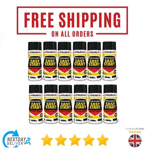 12 x HOLTS BRADEX EASY START FOR PETROL DIESEL ENGINES COLD STARTING ...