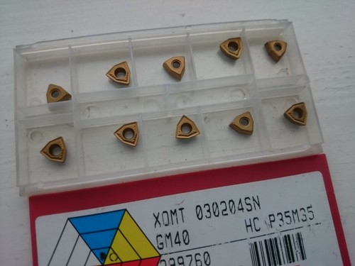 10 Plansee carbide inserts XOMT 030204SN GM40 ( XOMT030204 SN ceratizit ...