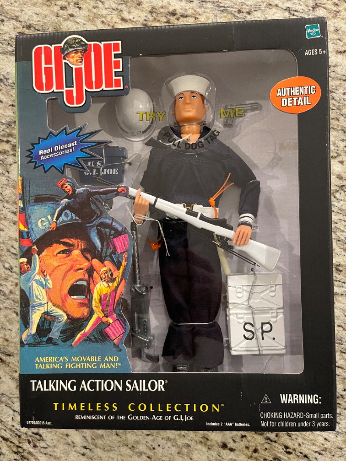 HASBRO 1/6 FIGURE 12 INCH GI JOE ADVENTURE TEAM TALKING ACTION SAILOR ...