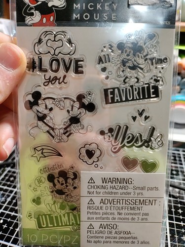 Mickey Mouse Disney Clear Stamps Set Adorable | eBay