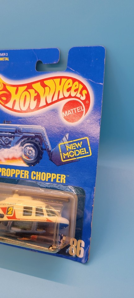 RARE! HOT WHEELS 1989 SPEED POINTS #86 PROPPER CHOPPER BLUE CARD NEW ...