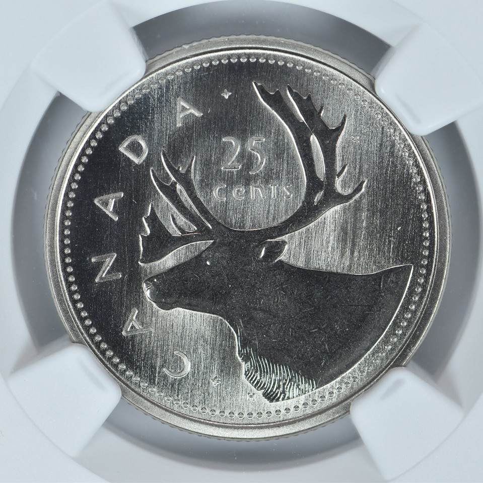 2002 Canada 25 Cents Caribou SP69 NGC Canada Label | eBay