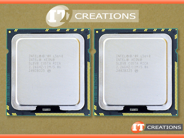 (2) INTEL XEON CPU MATCHING L5640 2.2GHZ PAIR SLBV8 | eBay